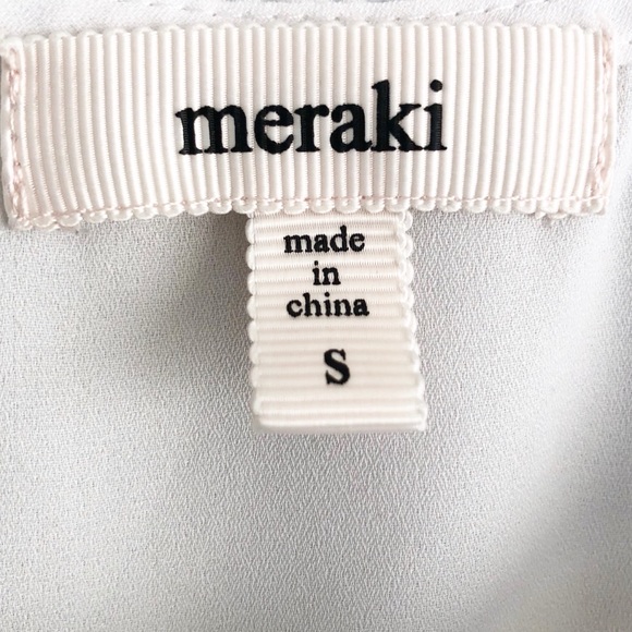 meraki | Tops | Meraki Color Block White Gray Green Top Small | Poshmark
